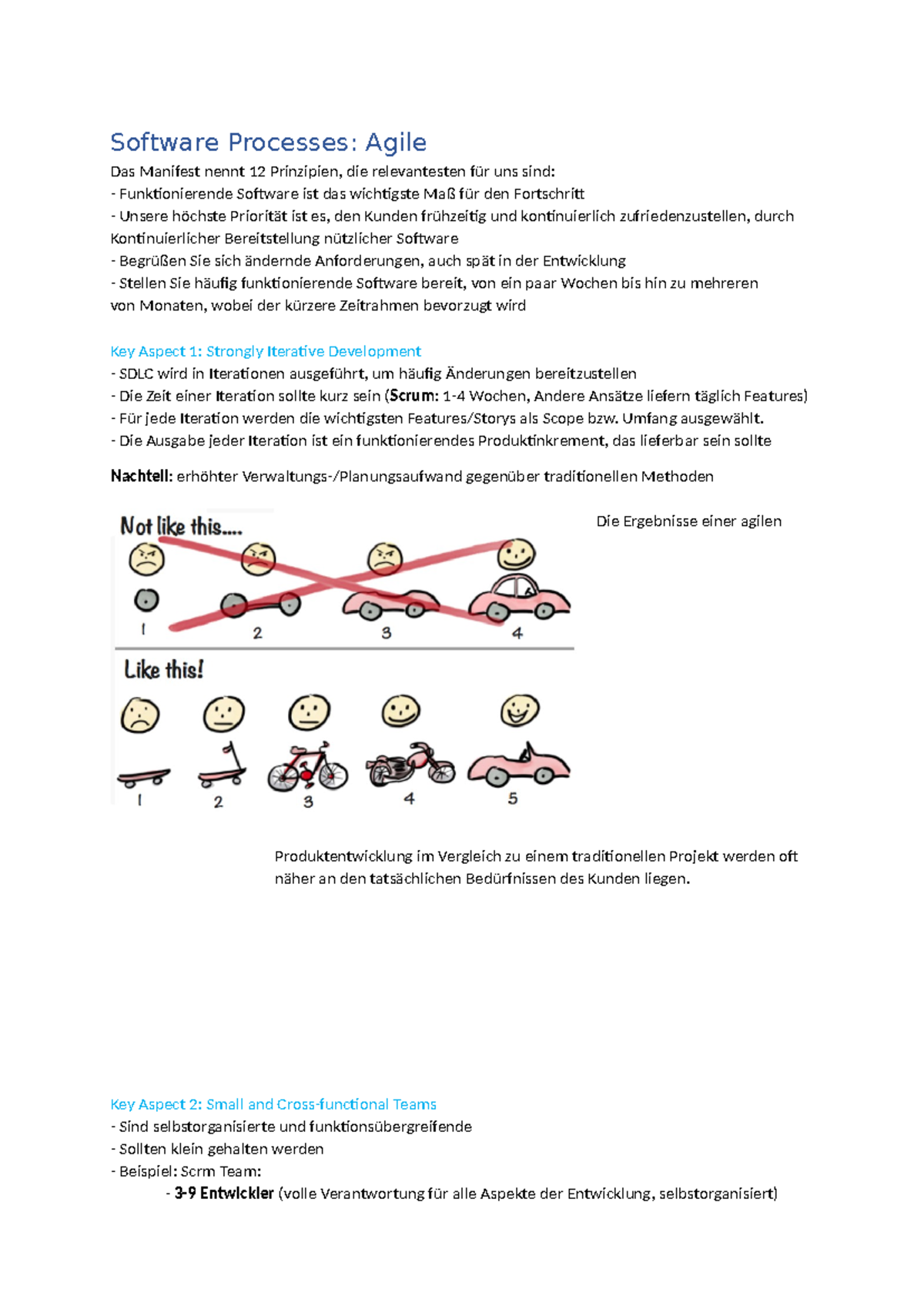 Scrum - Software Processes: Agile Das Manifest nennt 12 Prinzipien, die ...