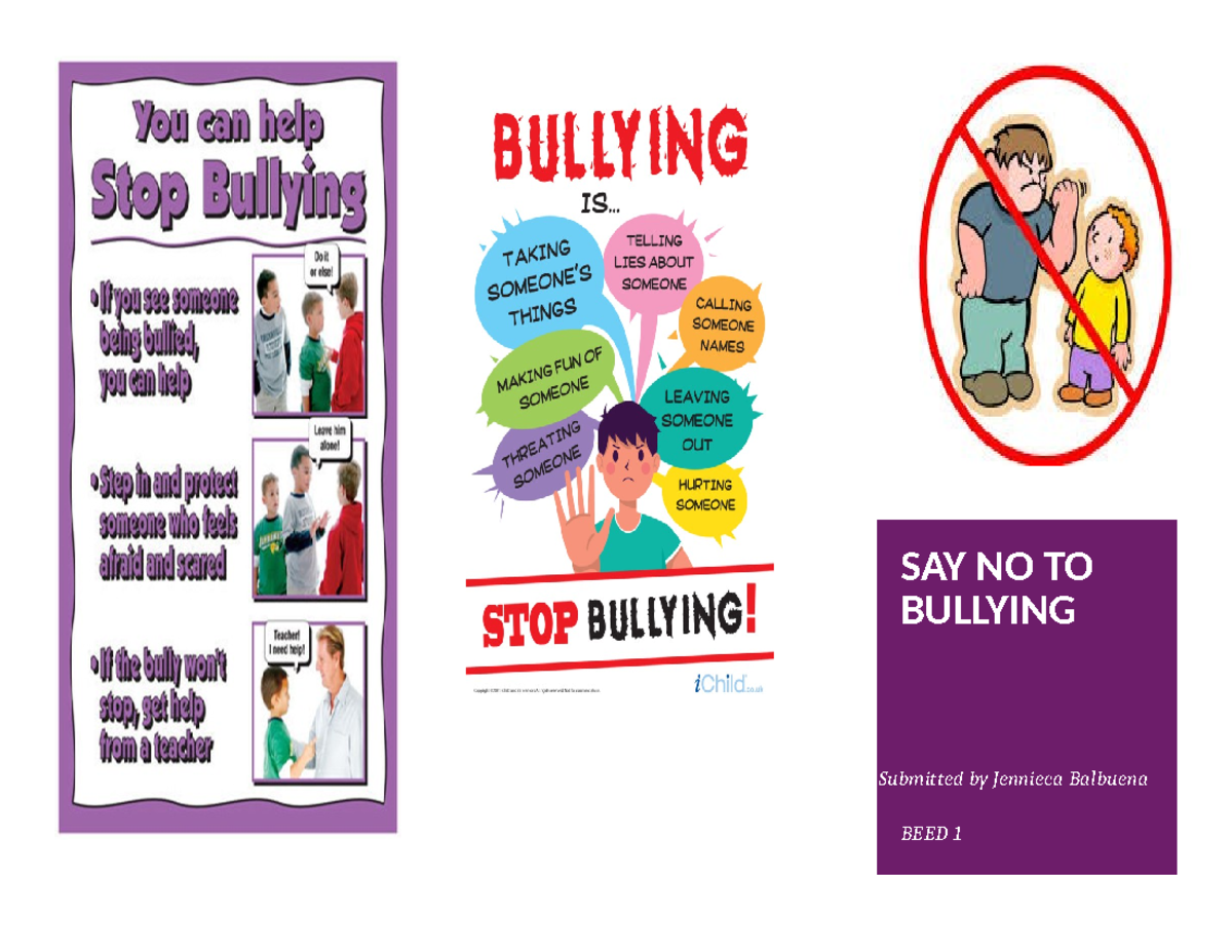 Bullying - Language, Culture, and Society - SAY NO TO BULLYING ...