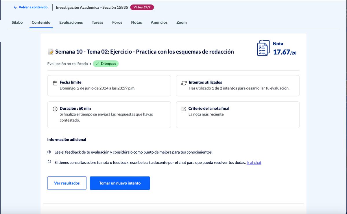 📝 Semana 10 - Tema 02: Ejercicio - Practica con los esquemas de redacción (15835) - Studocu