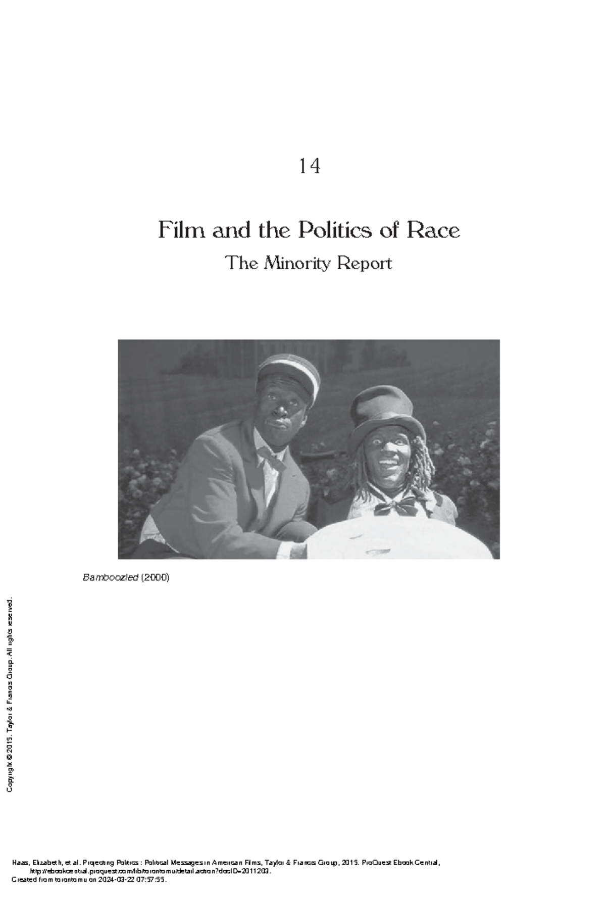 Projecting Politics Political Messages in American - 14 Film and the ...