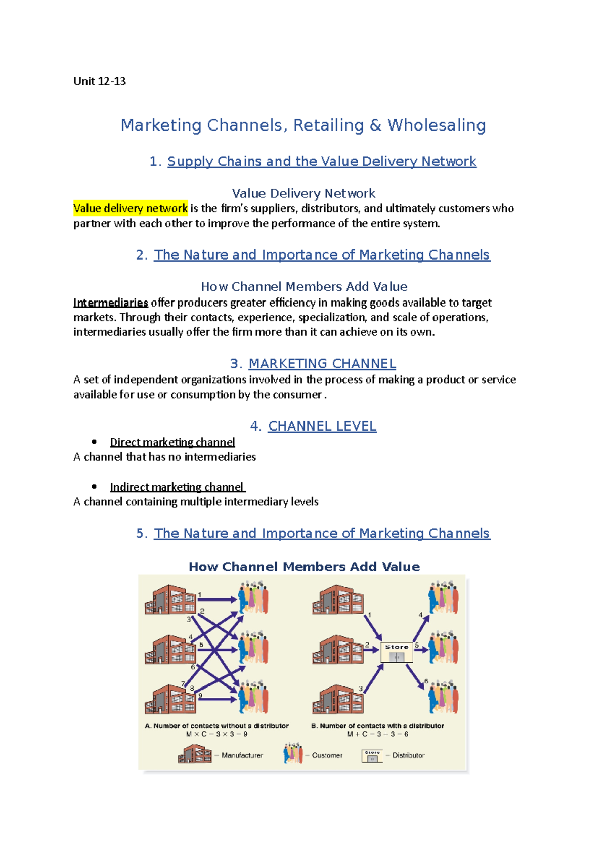 Chapters12 - 15 - Unit 12- Marketing Channels, Retailing & Wholesaling ...