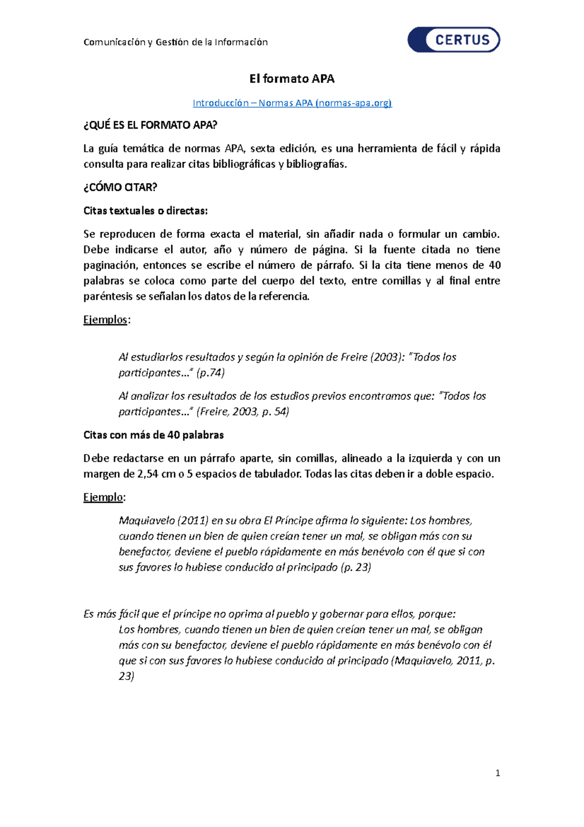 El formato APA - Nuevas tendencias - Studocu