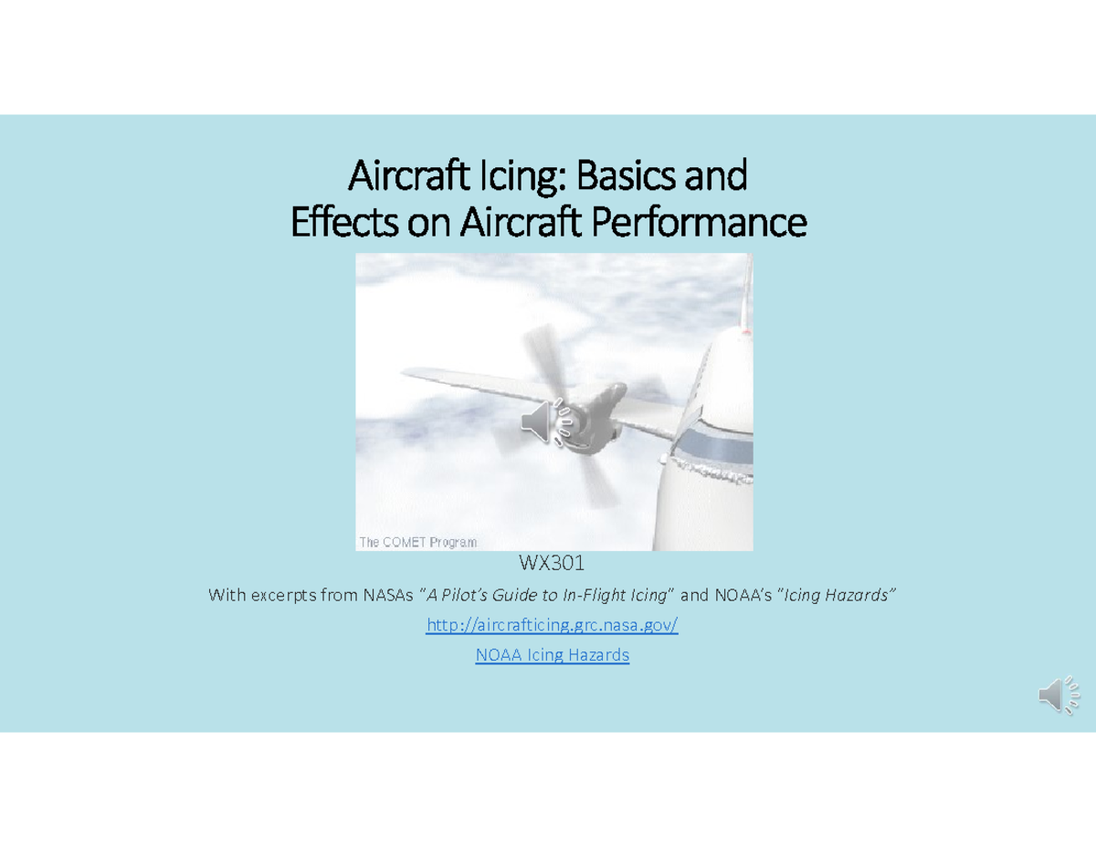 M10-3 Icing Types and Intensity - Aircraft Icing: Basics and Effects on ...