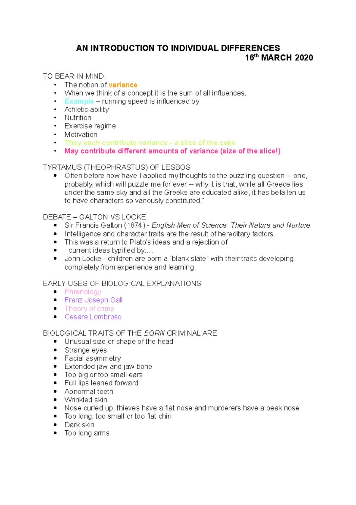 AN Introduction TO Individual Differences - AN INTRODUCTION TO ...