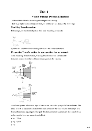 150313 Computer Graphics - Studocu