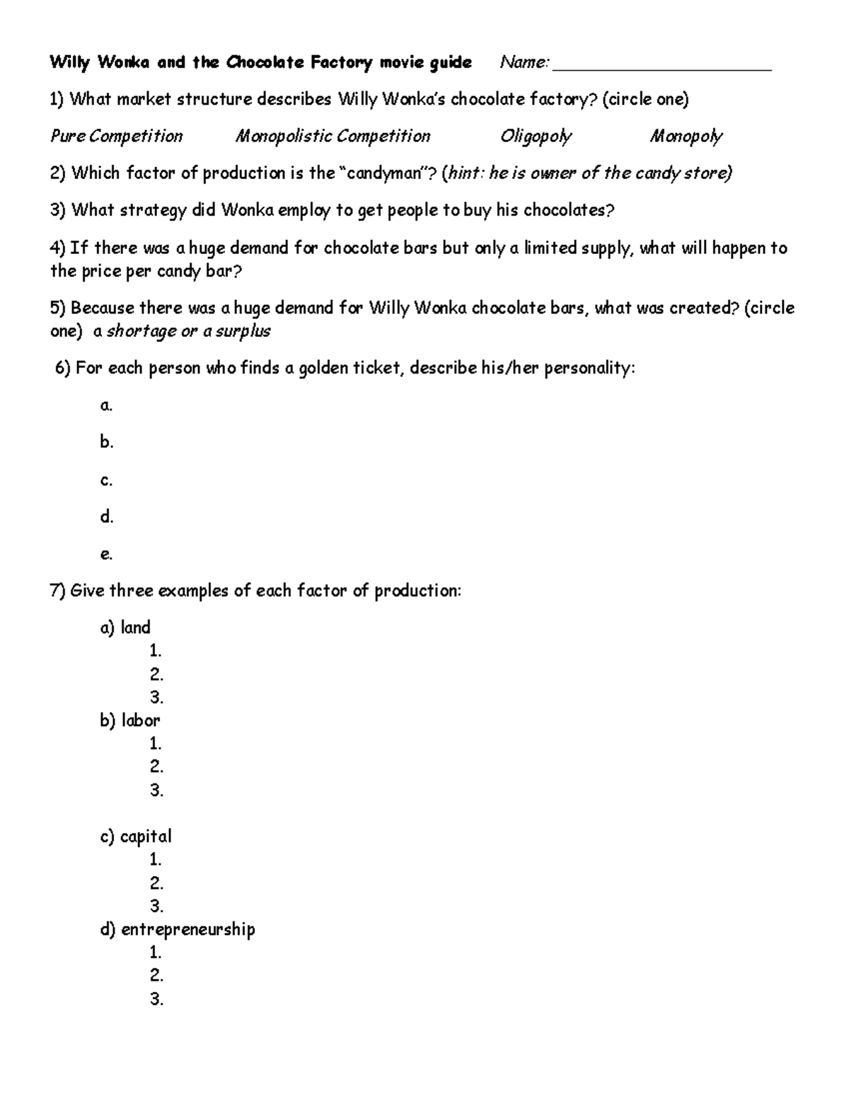 Willy Wonkaandthe Chocolate Factory Economicsmovieguide-1 - Willy Wonka ...