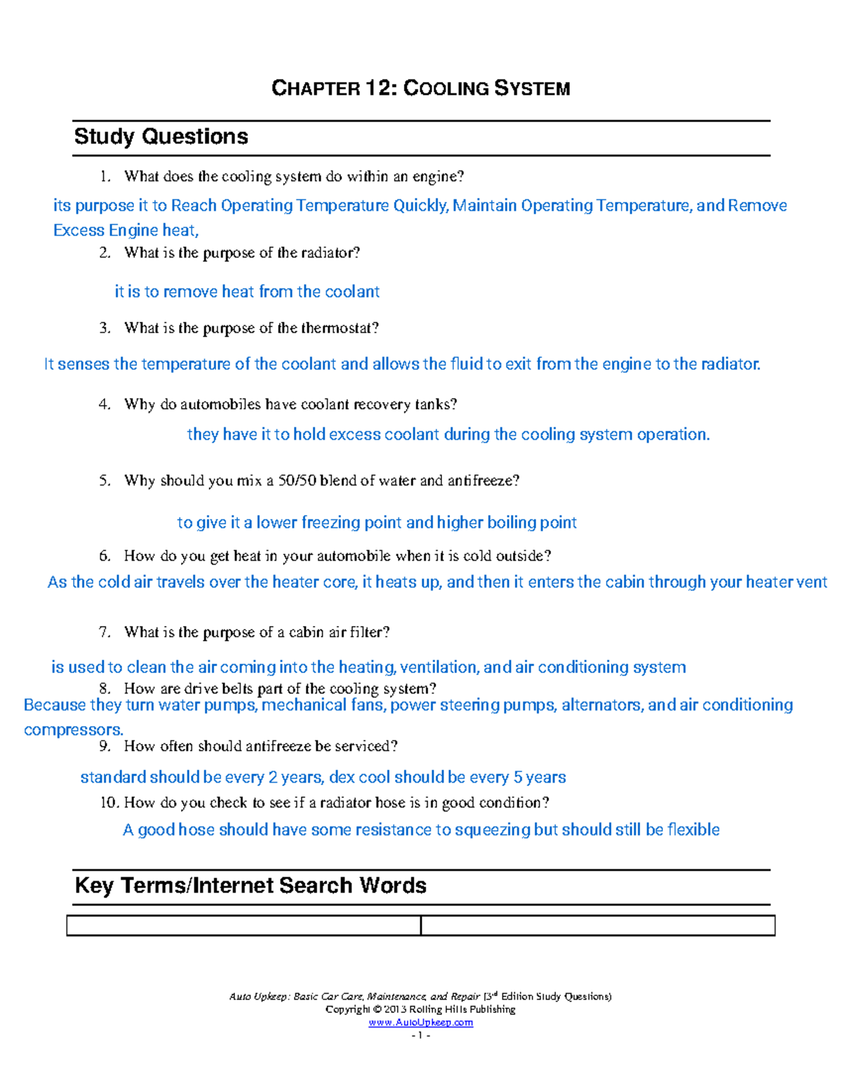 Kami Export - Yousuf Asam - Study Questions Chapter 12 - Auto Upkeep ...