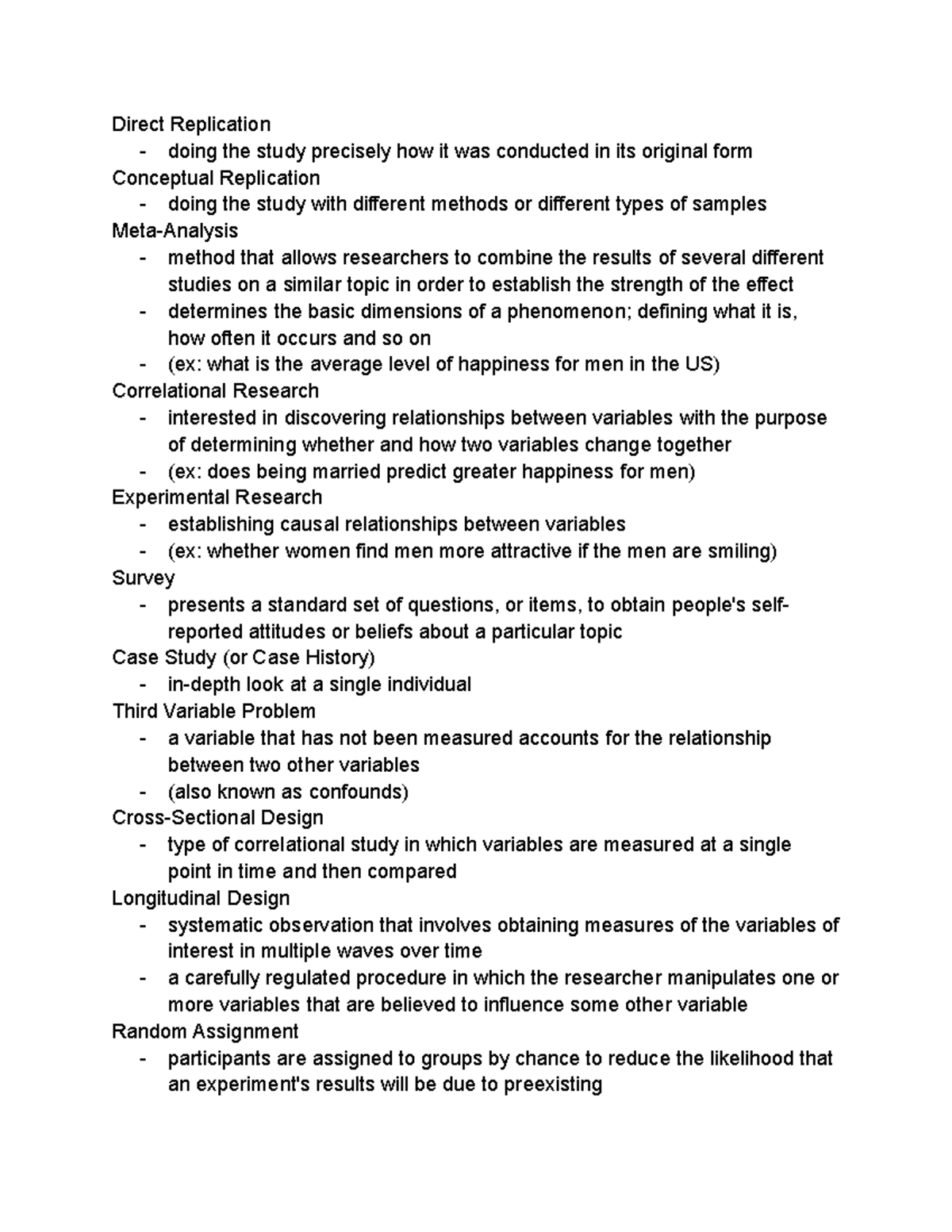 Aaaaa psychology 275 - Direct Replication - doing the study precisely ...
