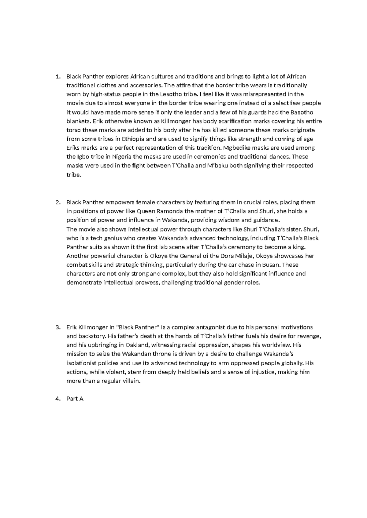 Black Panther explores African cultures and traditions and brings to ...