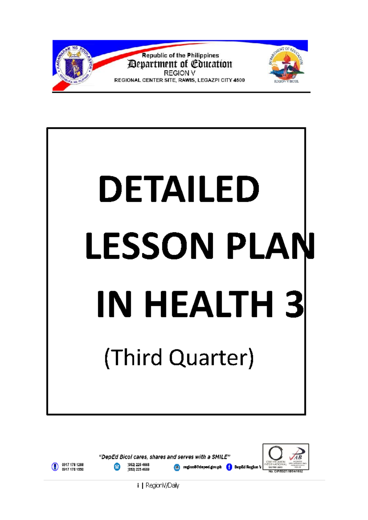 Health 3 3rd quarter final - Principles of Teaching - San Carlos - Studocu