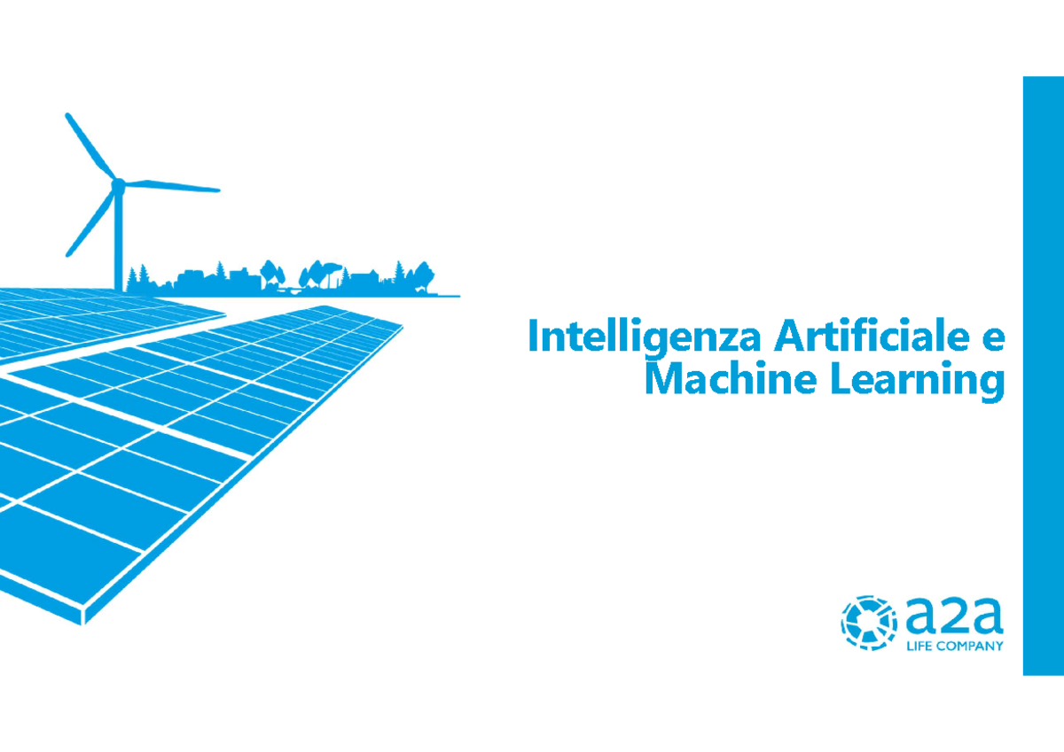 Intelligenza Artificiale E Machine learning - Intelligenza Artificiale ...
