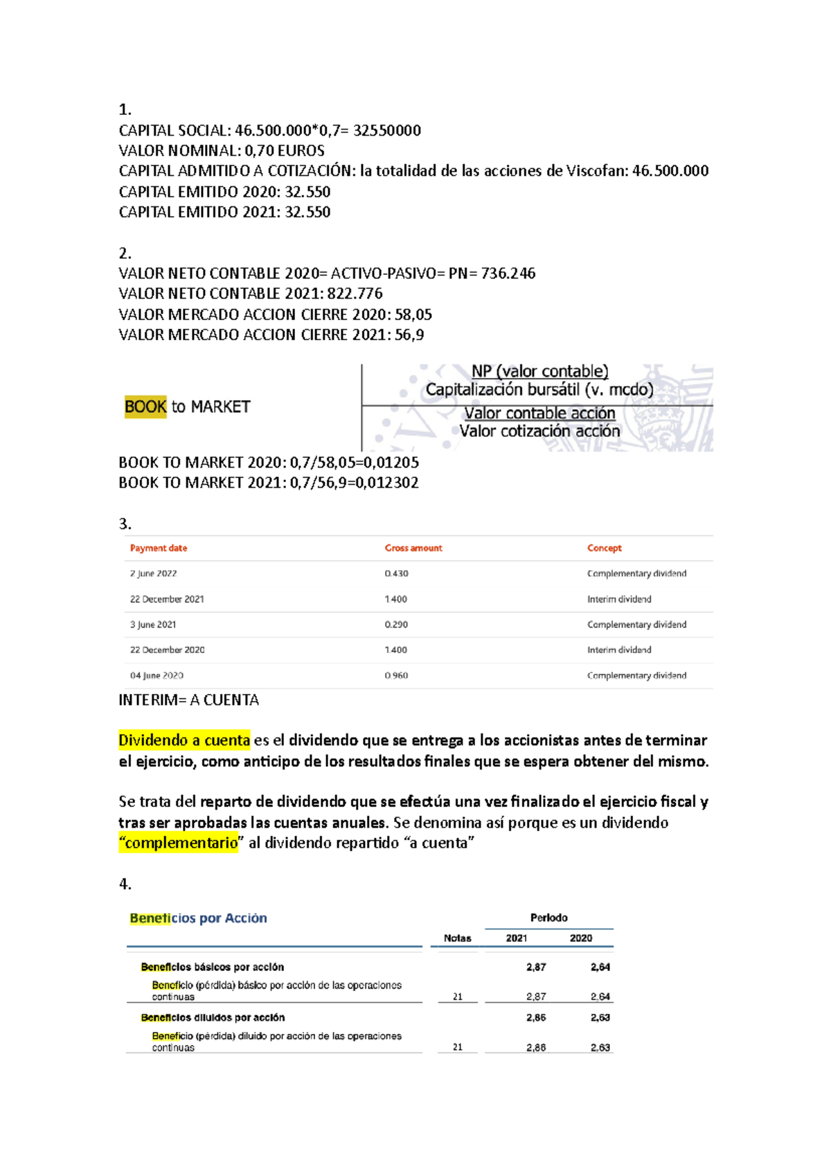 Viscofan bursatil - 1. CAPITAL SOCIAL: 46.500*0,7= 32550000 VALOR ...