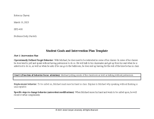SPD-400-D-T6-Student Goals and Intervention Plan Template - Student ...