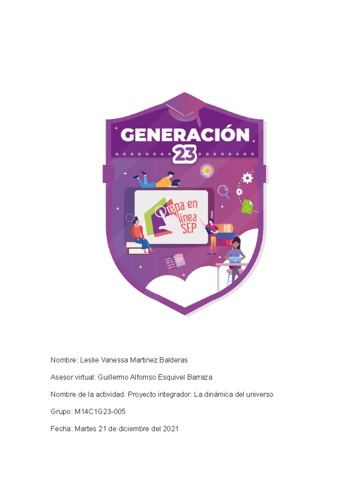 Balderas Martinez Leslie M14S4PI PREPA EN LÍNEA SEP - Modulo 1 Proyecto ...