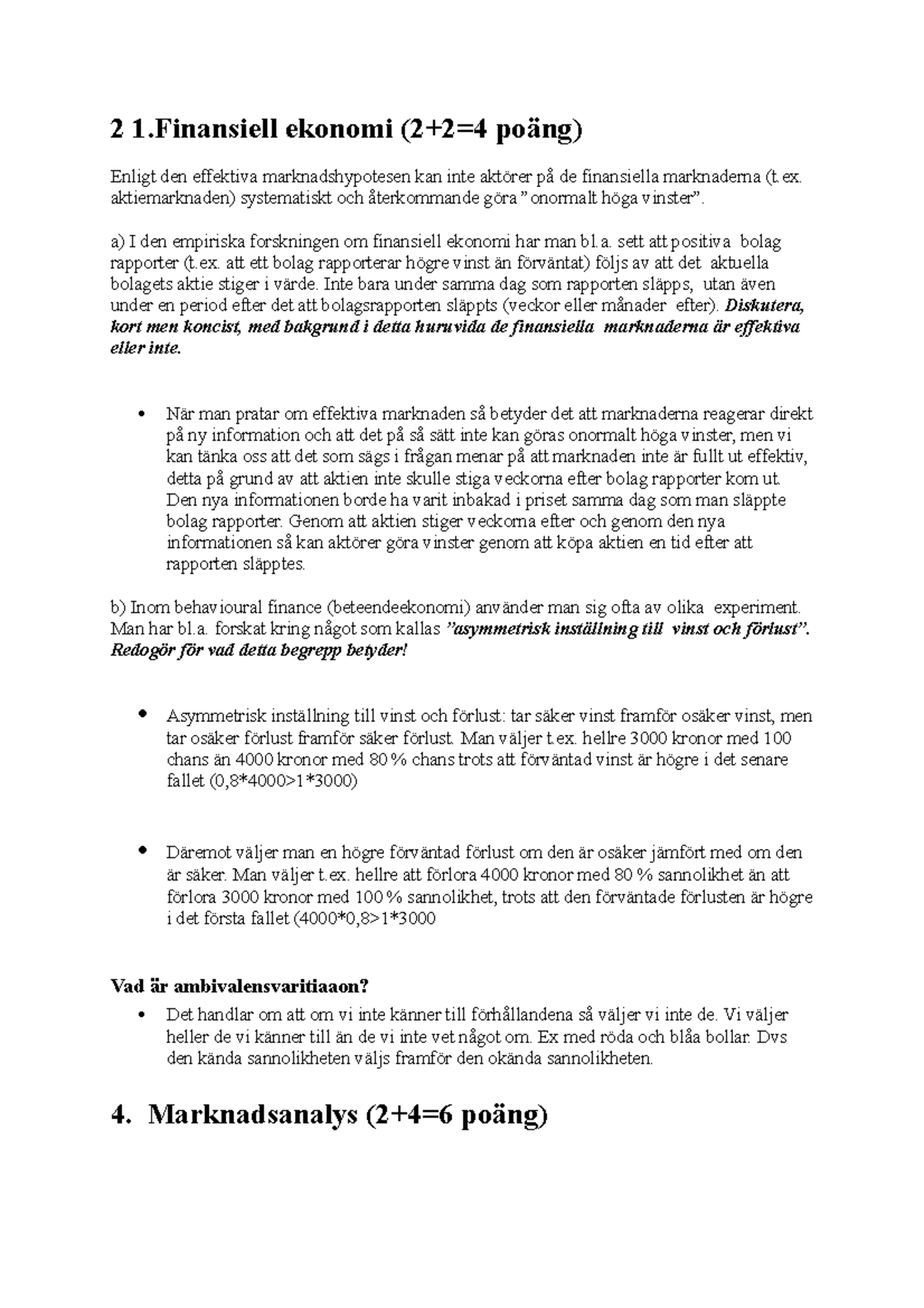 Finansiering och värdering av fastigheter anteckningar - 2 1 ekonomi (2 ...