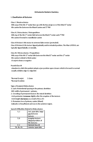 PDF Ortho PEDO - manual - ORTHODONTICS - PEDIATRIC DENTISTRY SEMINAR 1 Manual & Workbook By ...