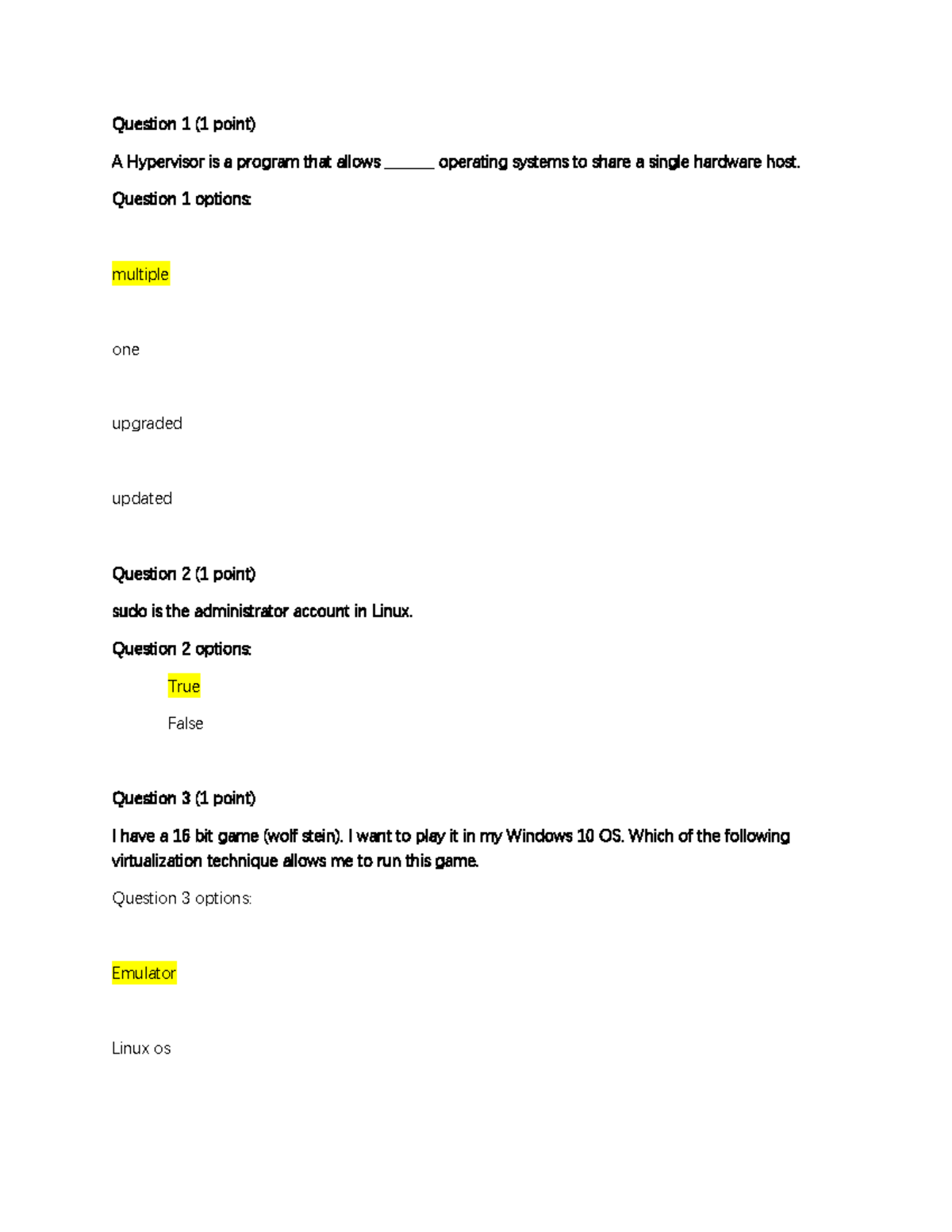 Quiz 3-converted - quiz 3 for cst8101 computer essential - Question 1 ...