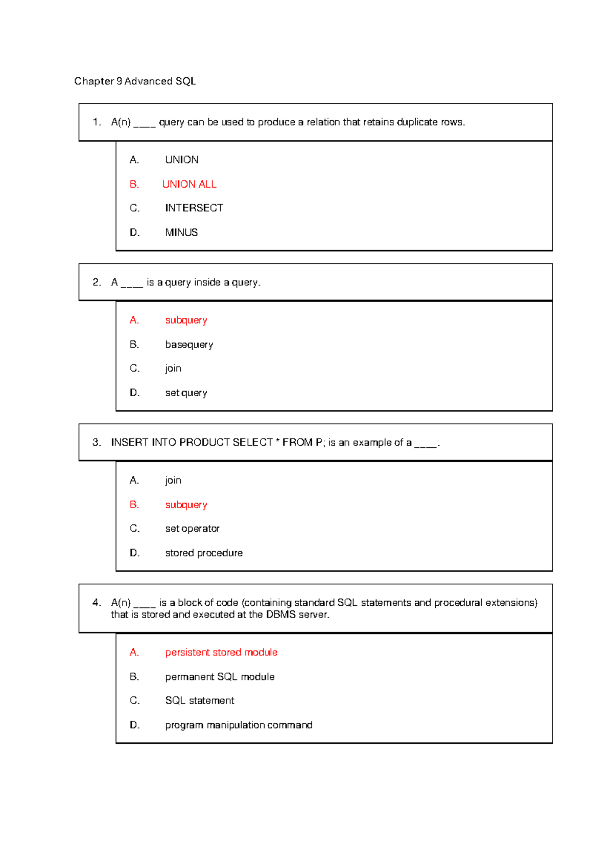 Chapter 9 Advanced Sql Scoa031 Chapter 9 Advanced Sql An Query Can Be Used To Produce