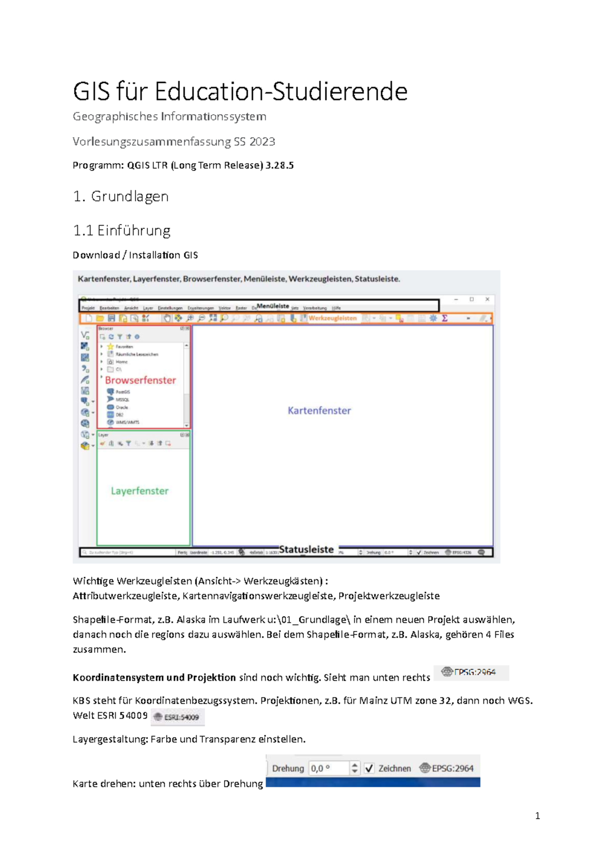 GIS für Education - GIS für Education-Studierende Geographisches ...