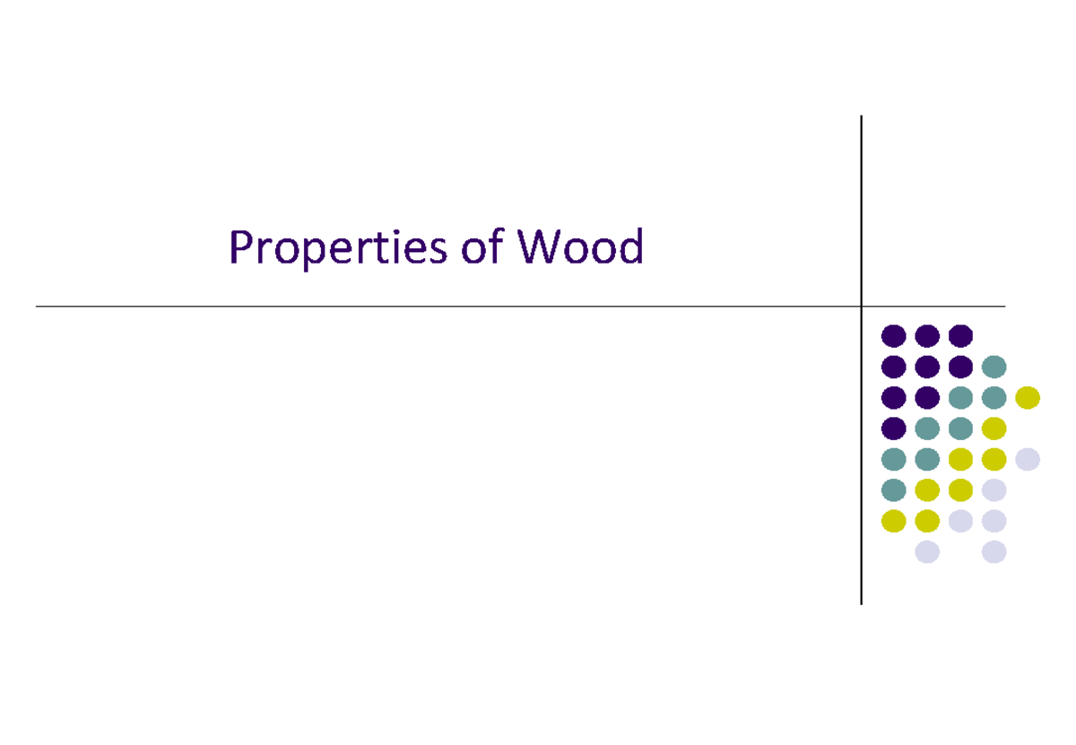 Pdfcoffee - This can use as a guide. - Properties of Wood Properties of ...