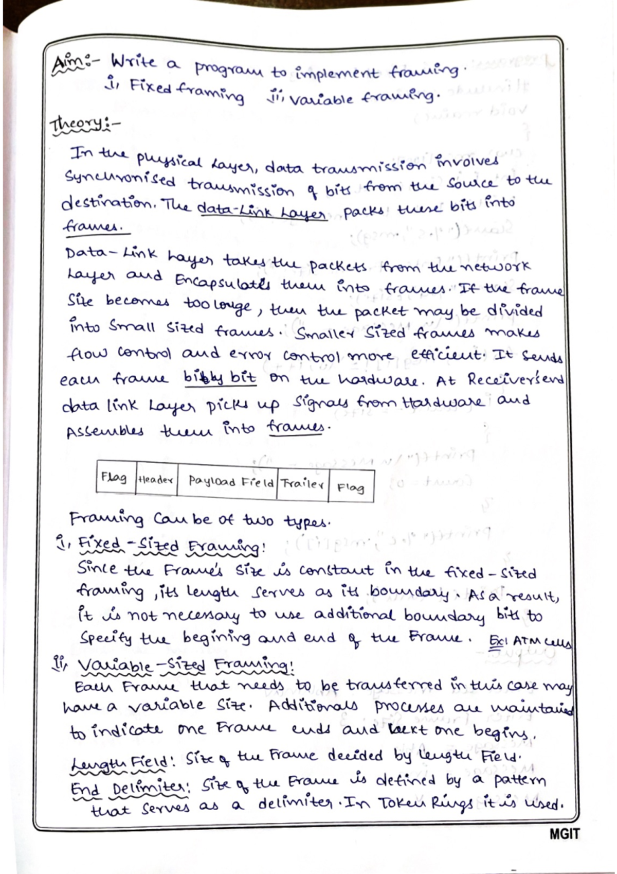 CN Record - Computer Networks - Studocu