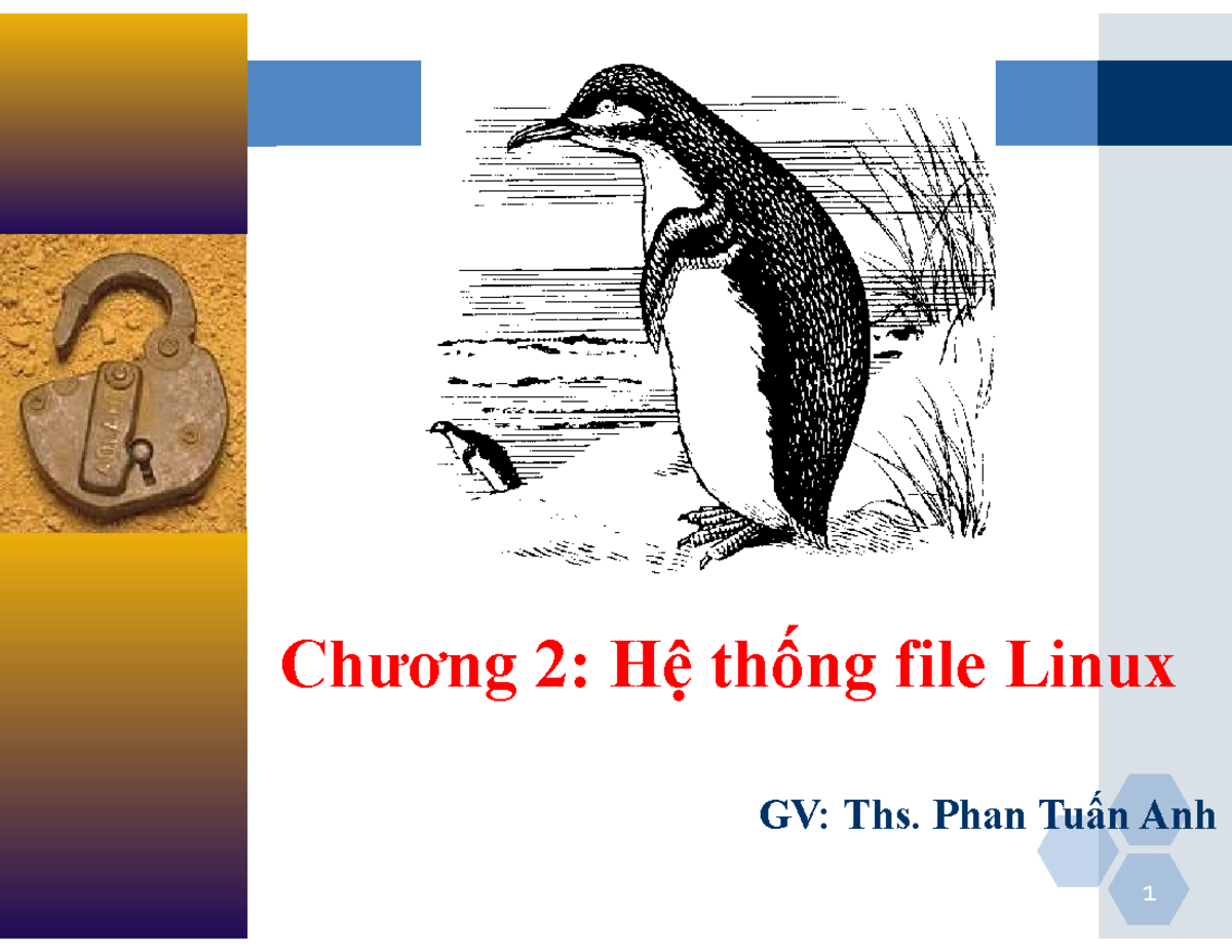 Bai 2 He thong file trong Linux - VC BB Chương 2: Hệ thống file Linux ...