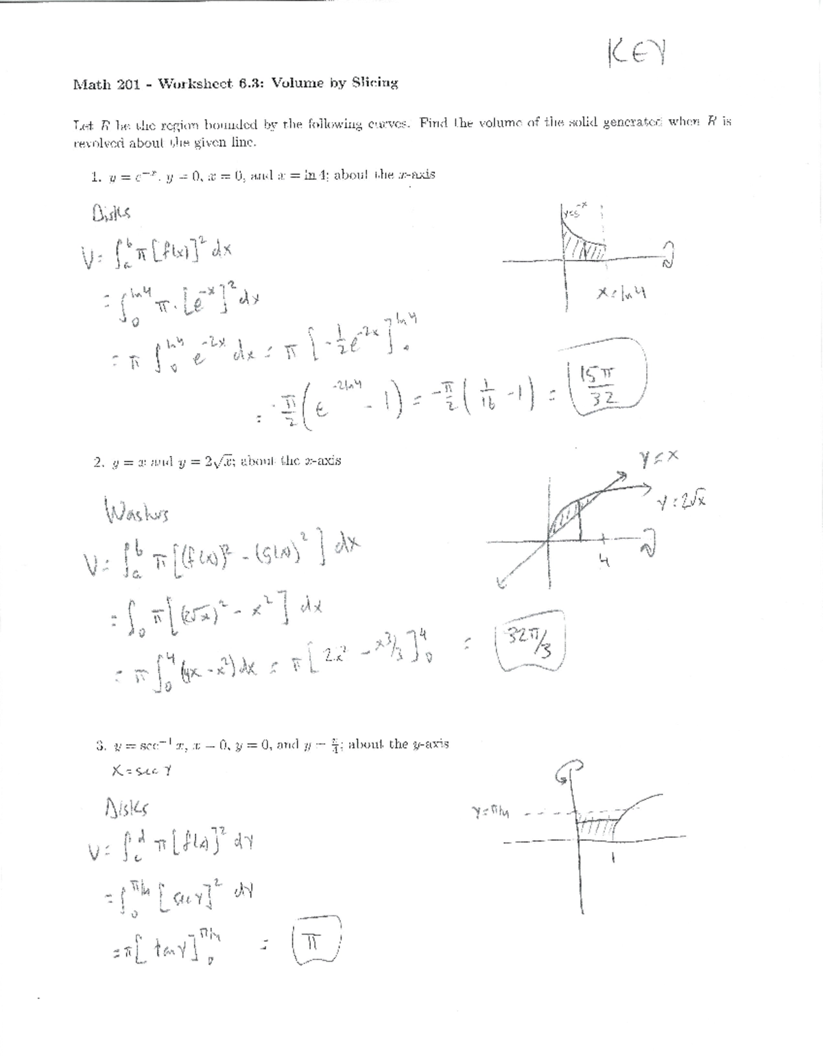 Worksheet 6.3 Key - MATH 201 - Studocu