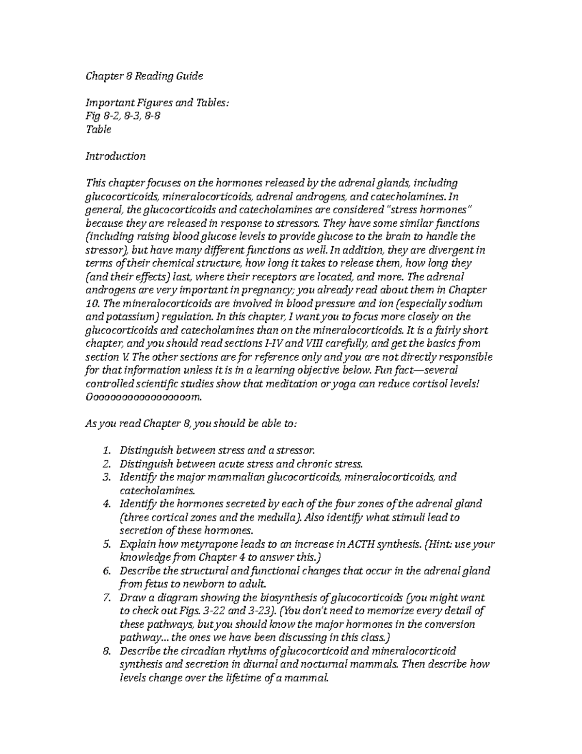 Chapter 8 Reading Guide - Chapter 8 Reading Guide Important Figures and ...