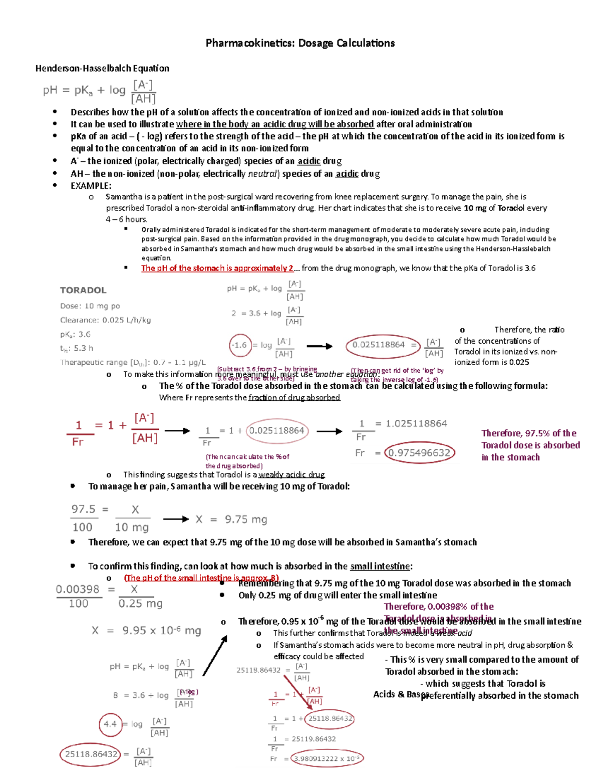 Dosage calculations - Pharmacokinetics: Dosage Calculations Henderson ...