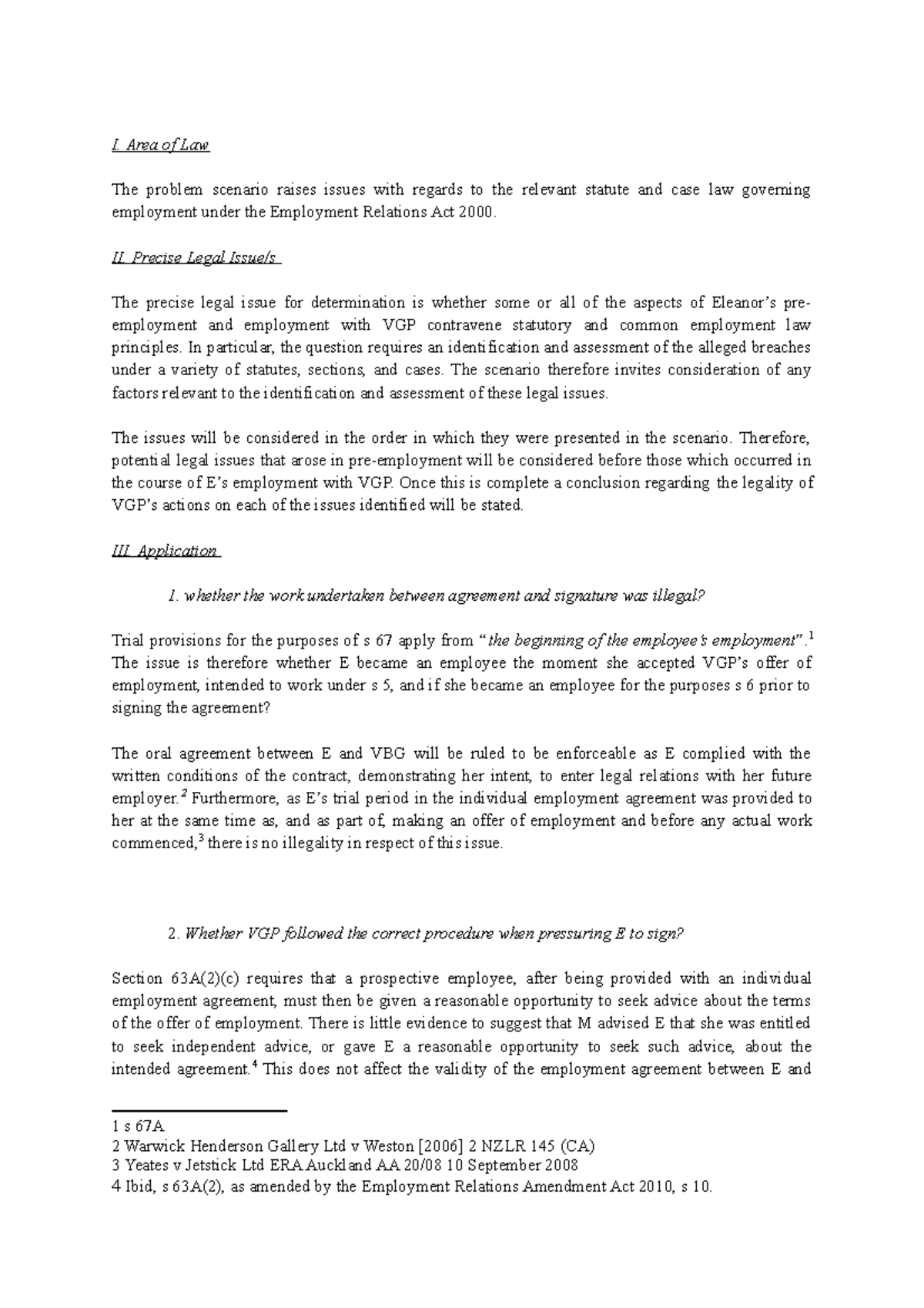 LAWS 363 Question 2 - Excerpt from part of 2020 Take Home Test - I ...