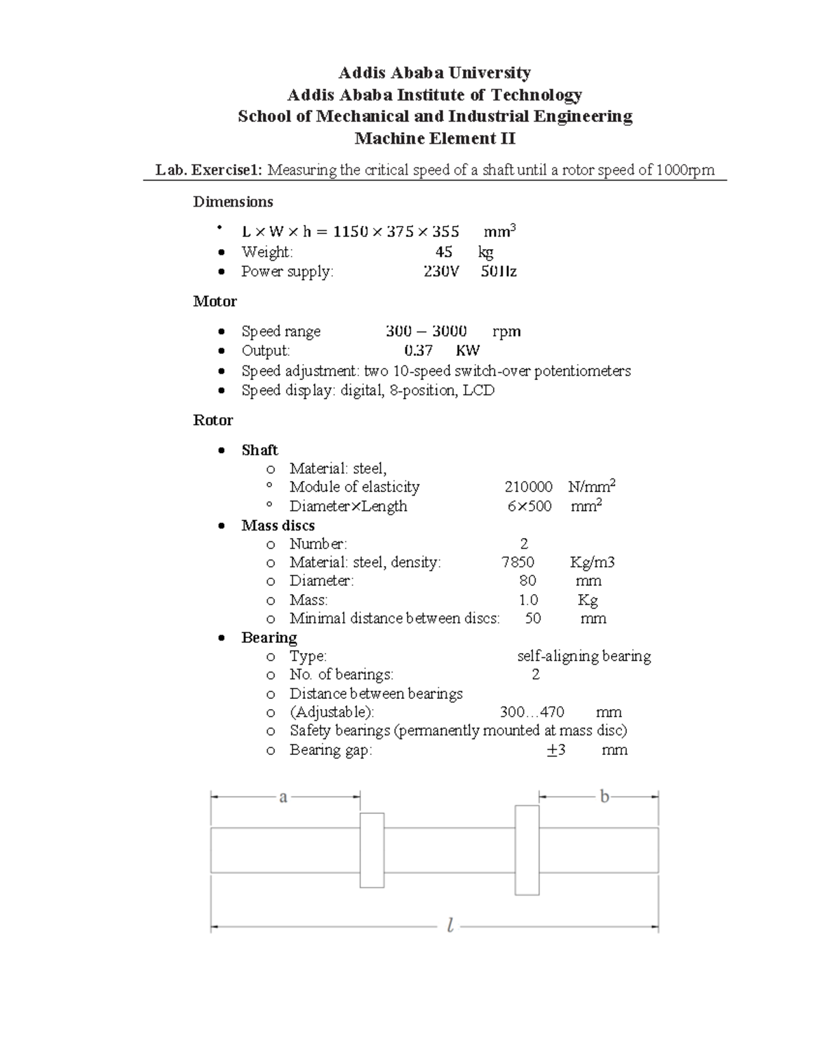 Lab exercise - Lab Element ll - Addis Ababa Institute of Technology ...
