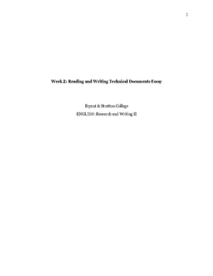 Week 2 proposal writing homework - Week 2: Proposal Writing Homework ...