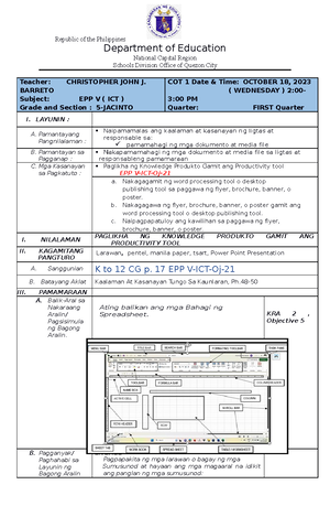 Tle ict css 9 q2 module 2 pitd - 9 TLE – ICT - CSS Quarter 2 – Module 2 ...