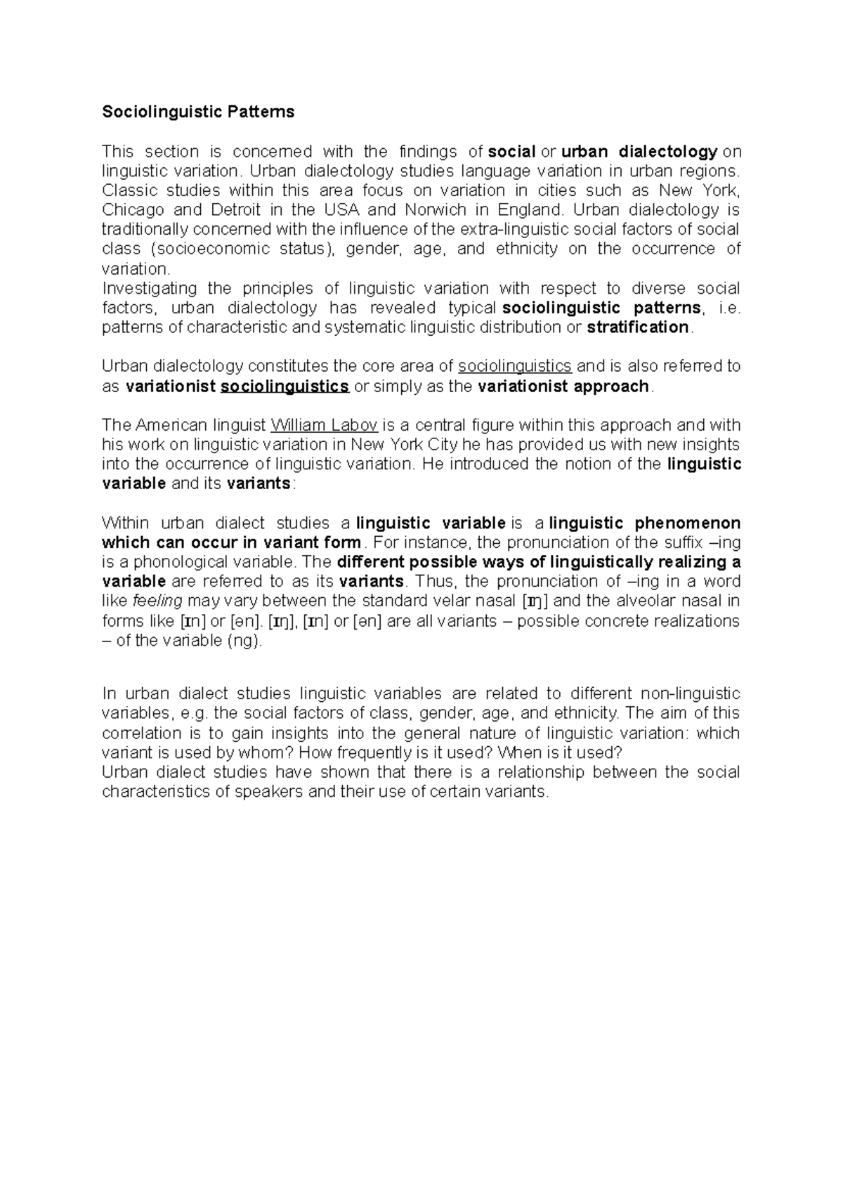 HG2020 Additional Notes on Sociolinguistic Patterns - Sociolinguistic ...