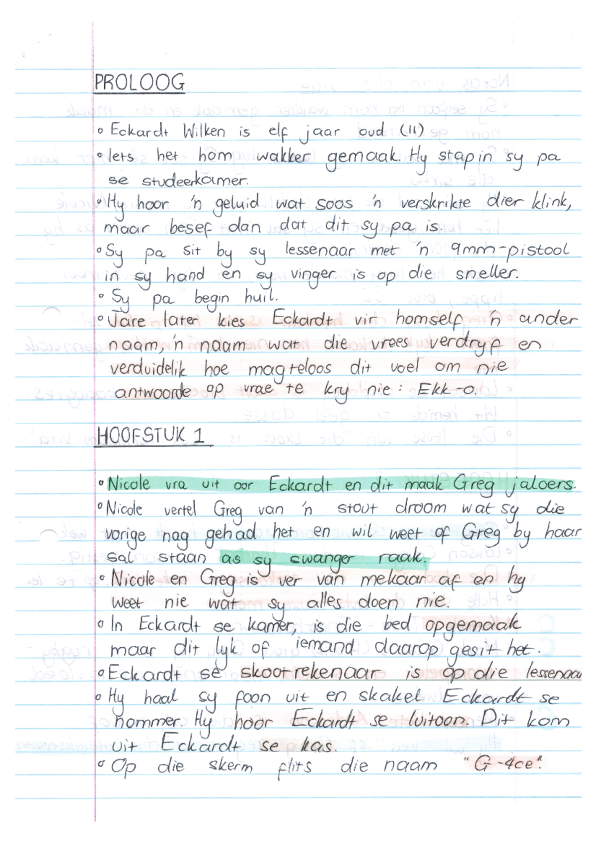 Chatpers 1 - 15 - Summary of chapters 1 - 15 - PROLOOG Eckardt Wilken ...