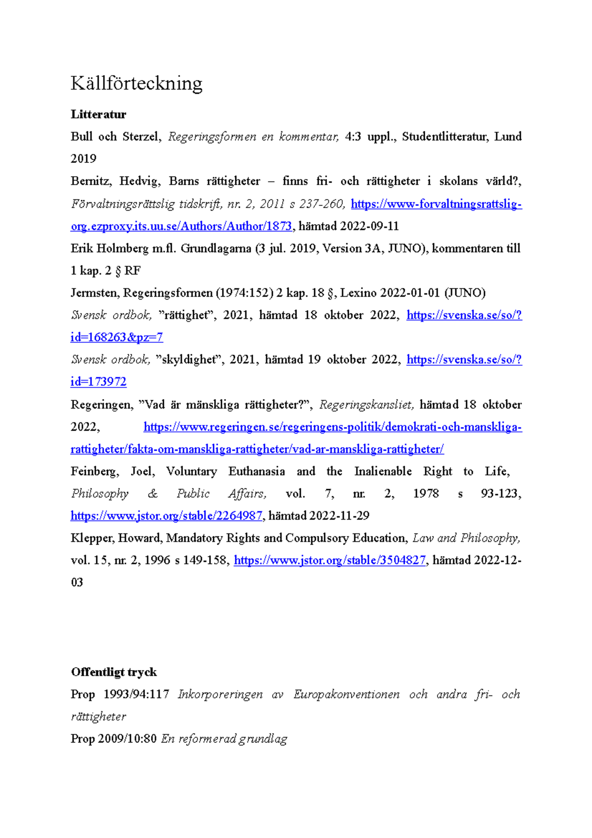 Källförteckning - Källförteckning PM T2 - Källförteckning Litteratur Bull och Sterzel, - Studocu