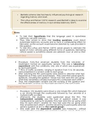 Case Studies for Unit 11 Psychological Perspectives - Unit 11 ...