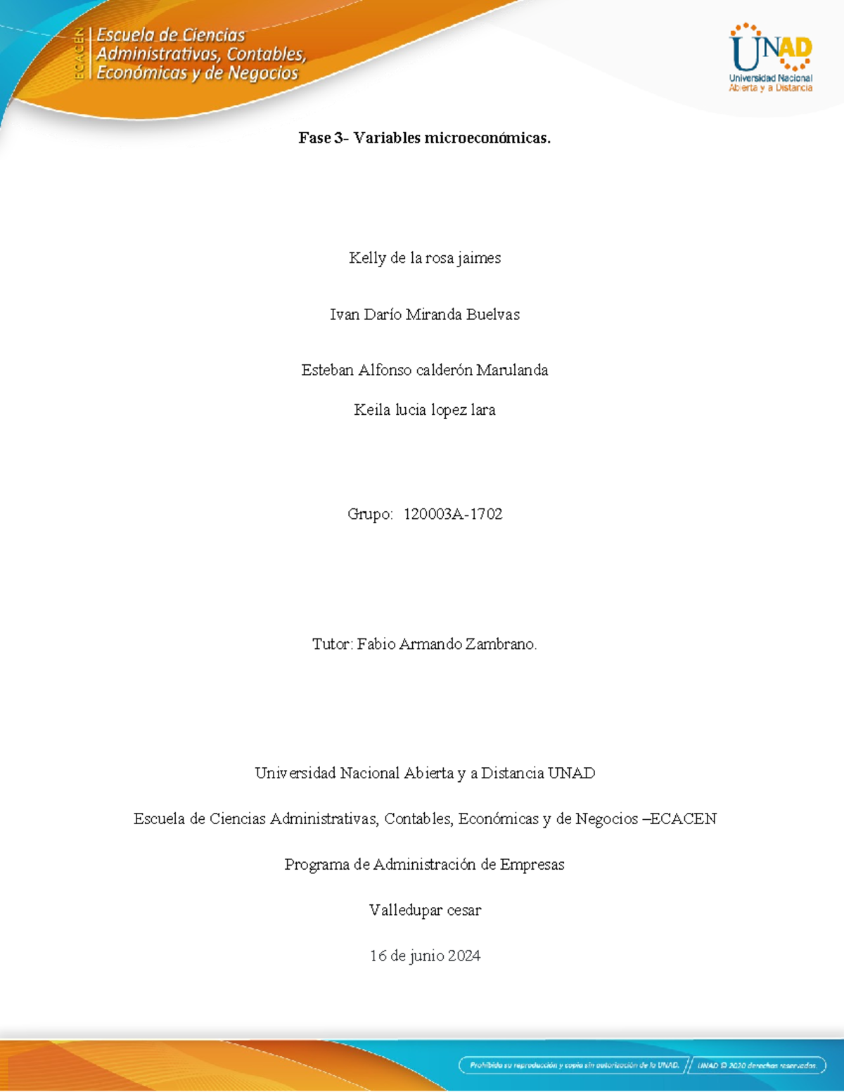 Tarea 3- Variables microeconómicas. (1)2 (1) - Fase 3- Variables ...