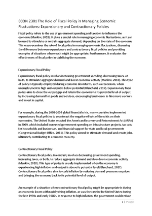 ECON 2301 Market structures - ECON 2301 Market structures: Perfect ...