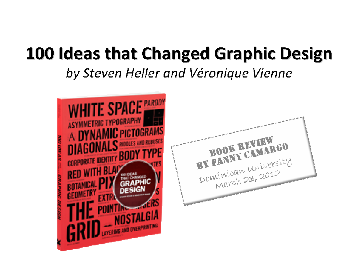 100 Ideas that Changed Graphic Design - Over 40 years as an art ...