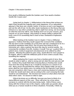 Chapter 4 Discussion Question - Chapter 4 – Discussion What did Kenneth ...