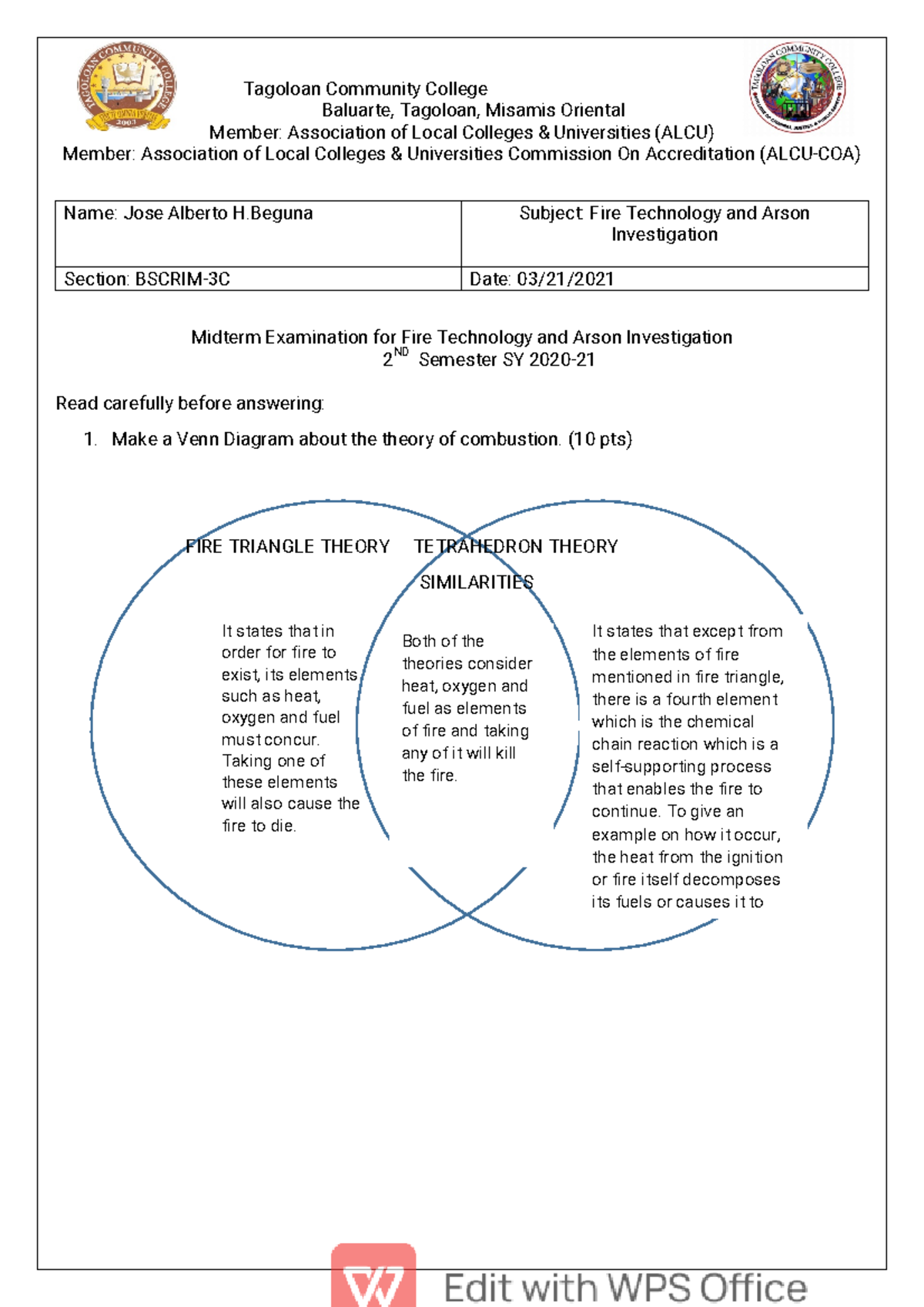 Beguna-midterm-Arson - Tagoloan Community College Baluarte, Tagoloan ...