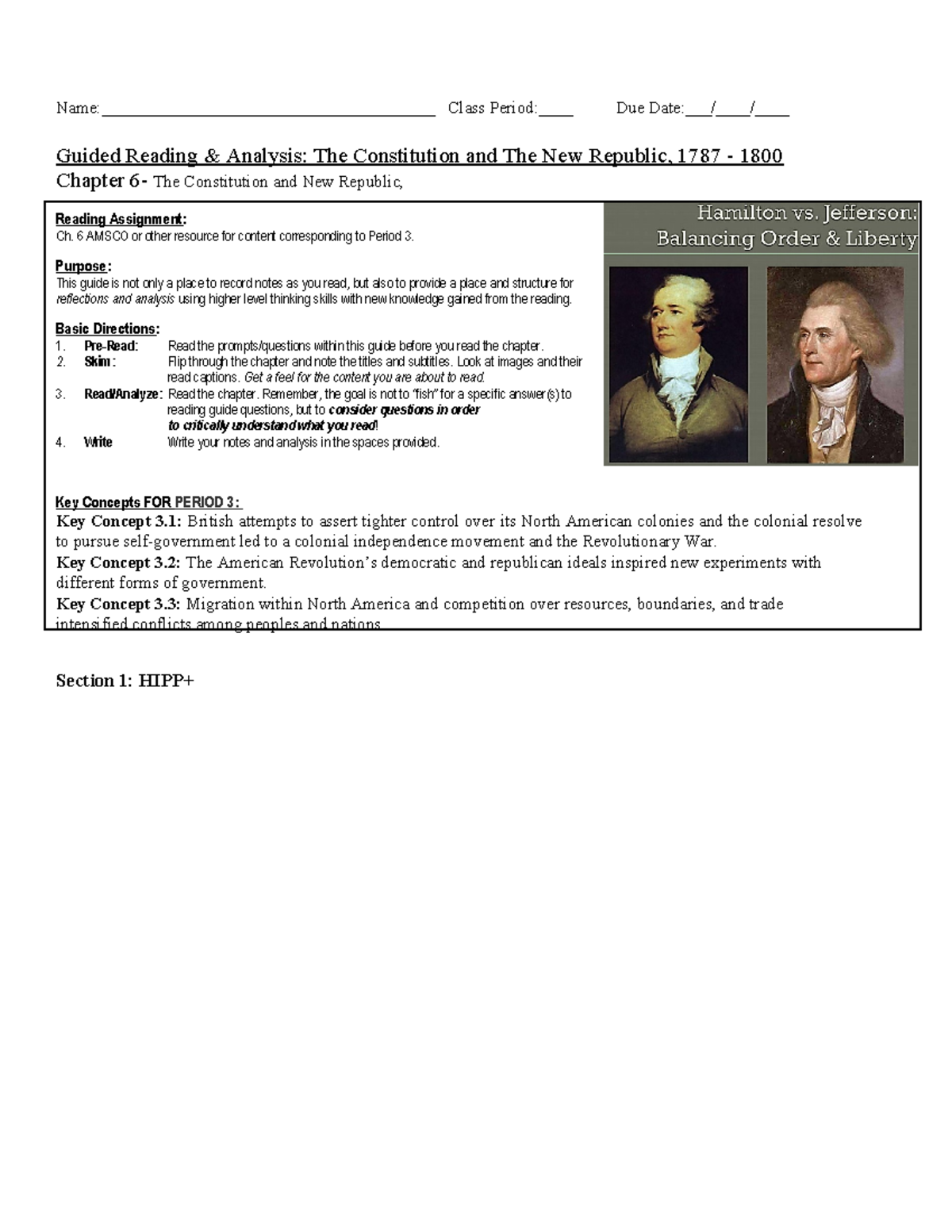 Chapter 6 Amsco Guide - Fill out if you want a good grade. - - Studocu