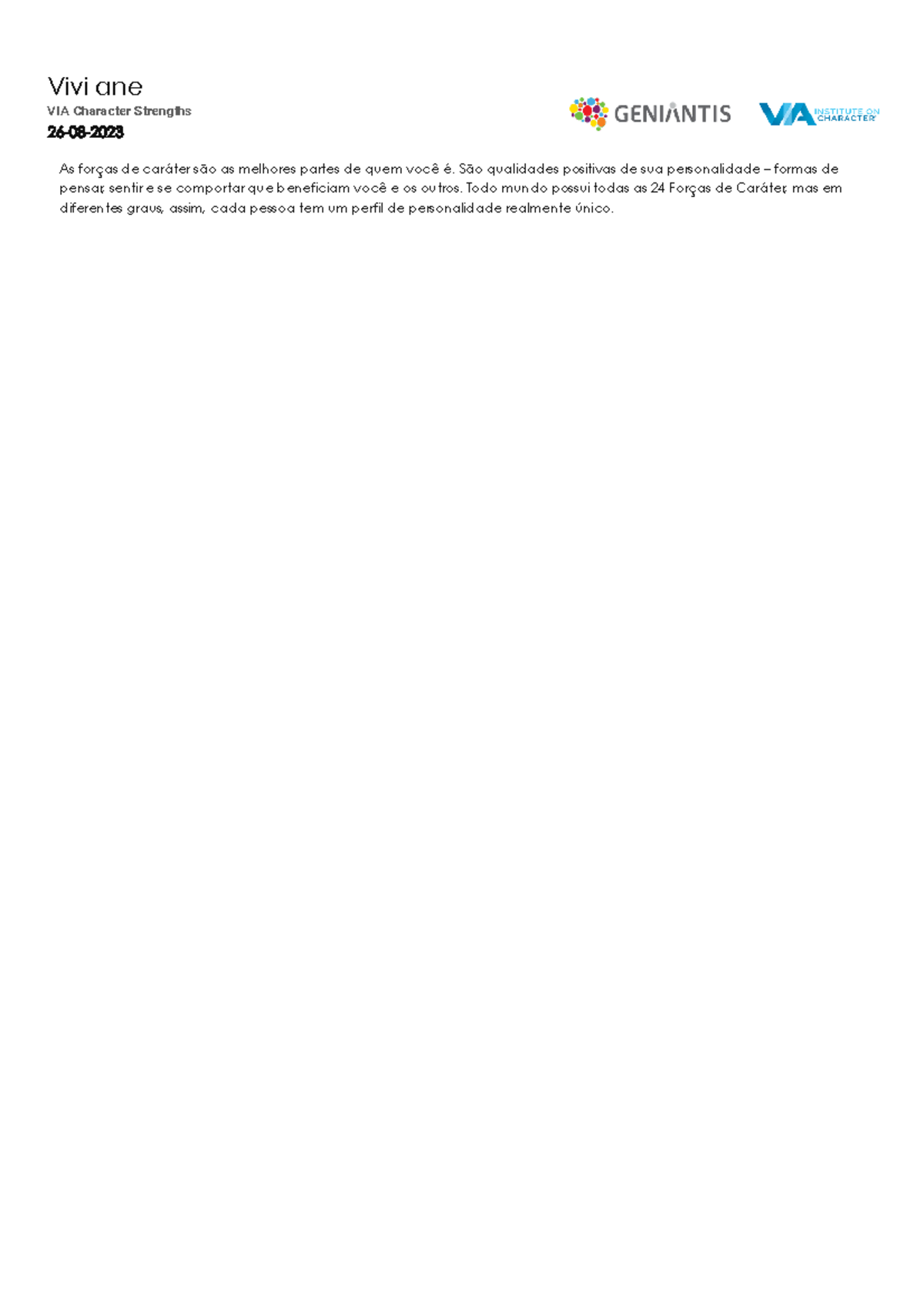 Teste das 24Forças - XXX - VIA Character Strengths 26-08- As forças de ...
