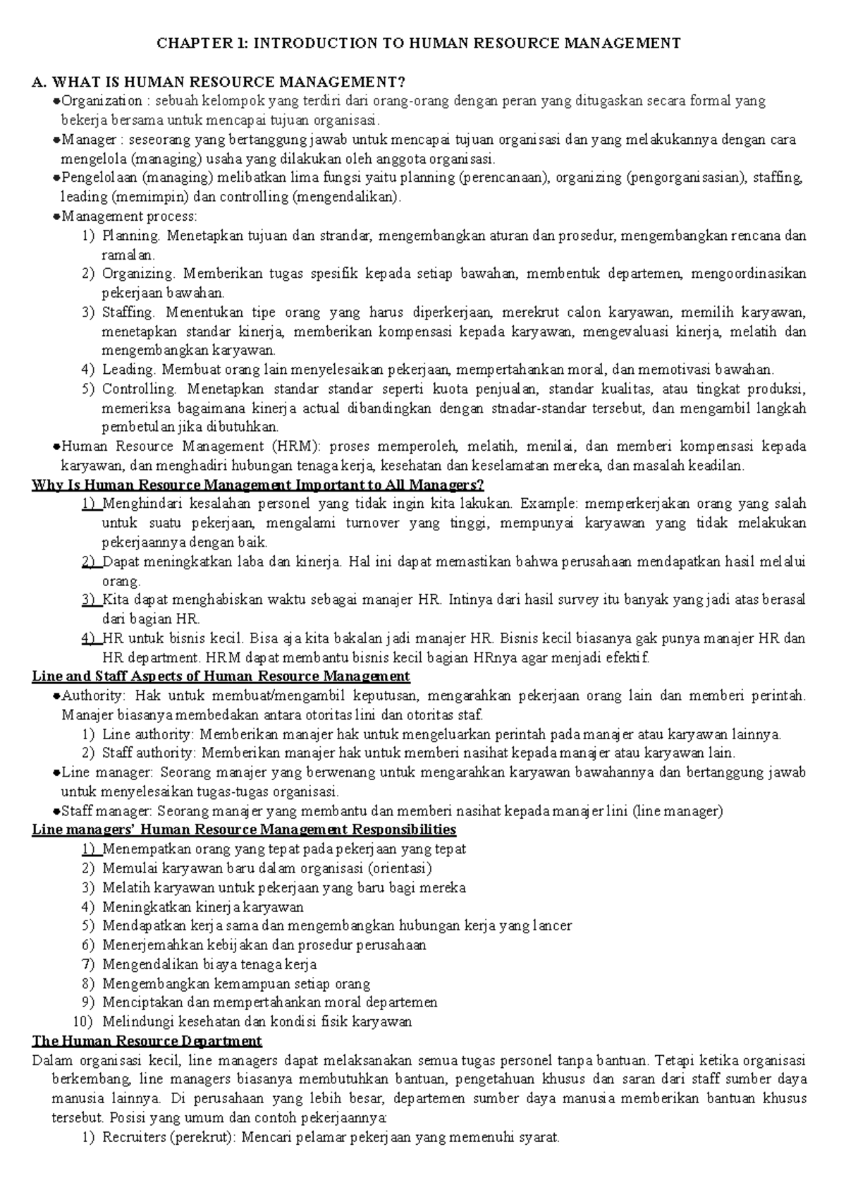 MSDM Rangkuman Rangkuamn CHAPTER 1 INTRODUCTION TO HUMAN RESOURCE msdm-rangkuman-rangkuamn-chapter-1-introduction-to-human-resource