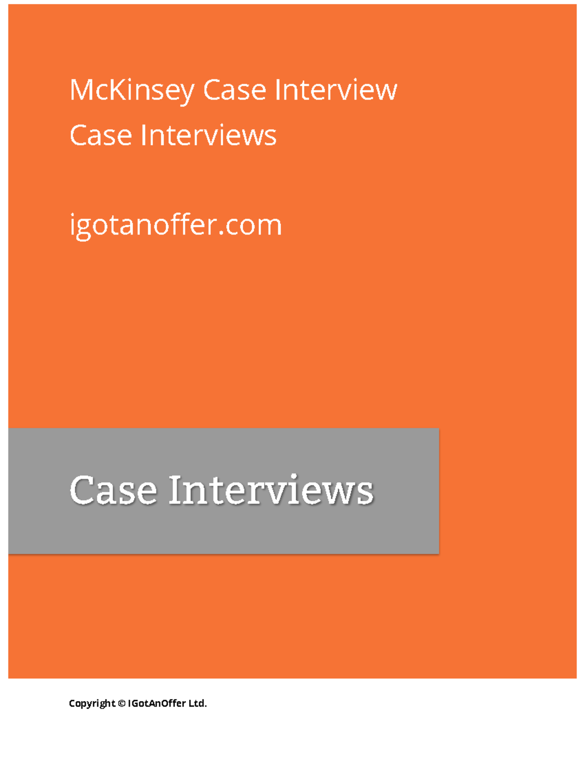 Mckinsey-case-interviews - Copyright © IGotAnOffer Ltd ...