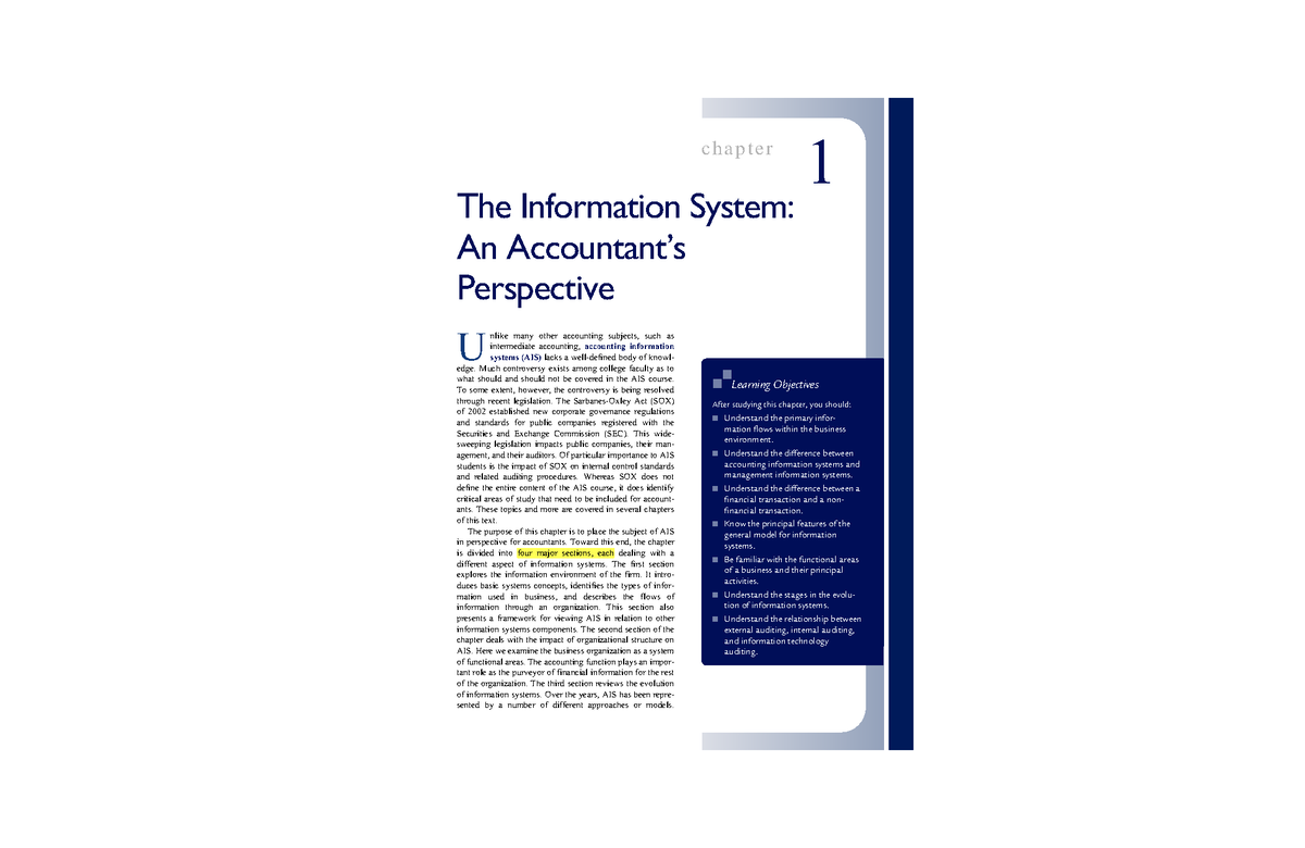 Chapter 1 ais final - Hello this will be helpful to everyone this is an ...