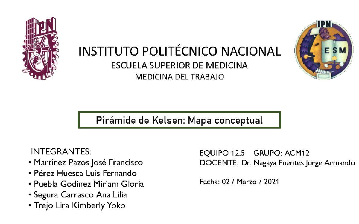 04. Pirámide de Kelsen. Equipo 12.5. ACM12 - INSTITUTO POLIT.. NACIONAL ...