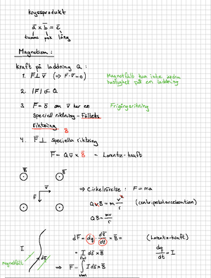 El och våg föreläsningsanteckningar - SK1114 - Studocu