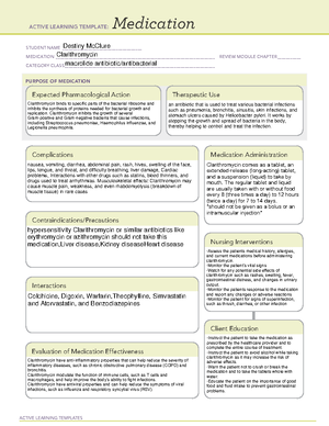 ACTIVE LEARNING TEMPLATE Medication methotrexate - ACTIVE LEARNING ...